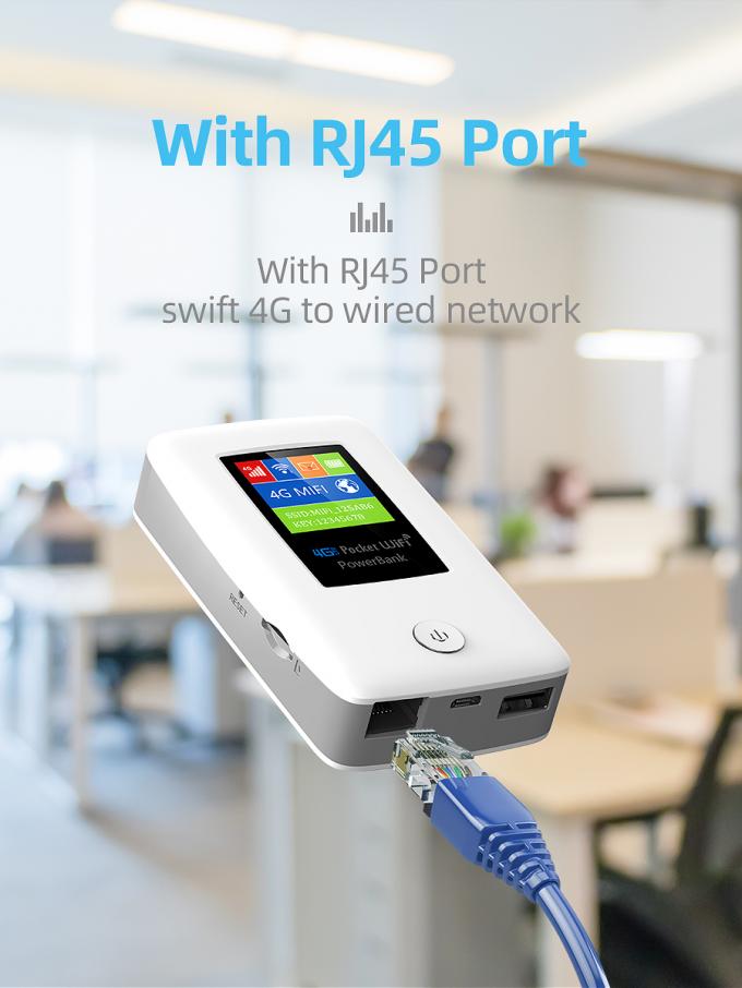 5000mAh Portable 4G WIFI Router With RJ45 Wan Lan Port