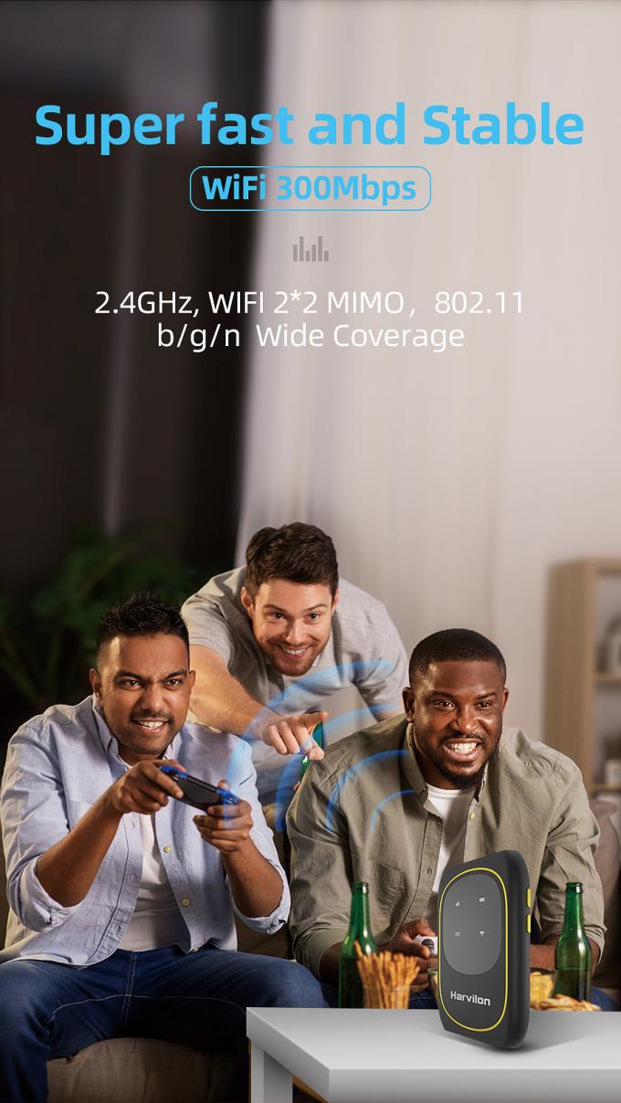 300mbps 3G 2G Portable 4G WIFI Router With Removable Battery