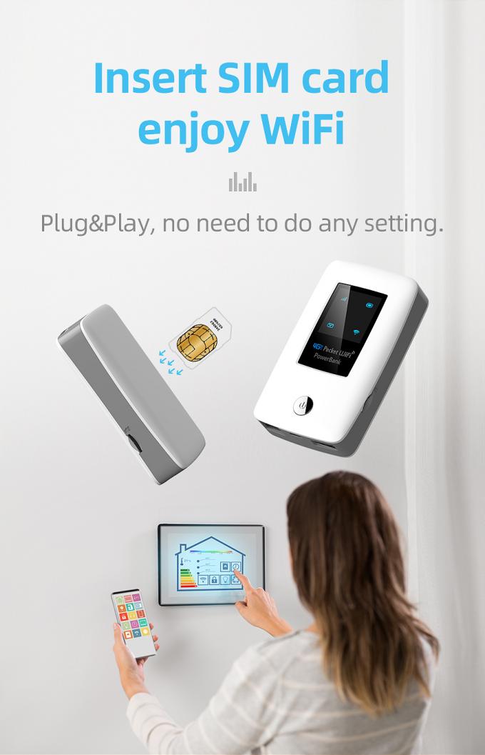 5000mAh 4G Wireless Pocket Router With RJ45 Wan Lan Port