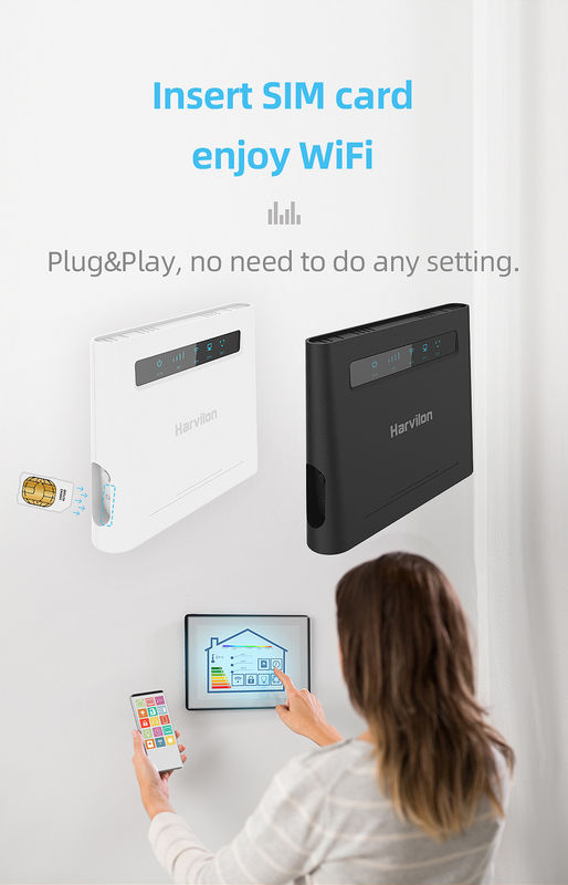 150Mbps 4G Lte Mobile Hotspot Router With LED Display RJ45 Support T ...